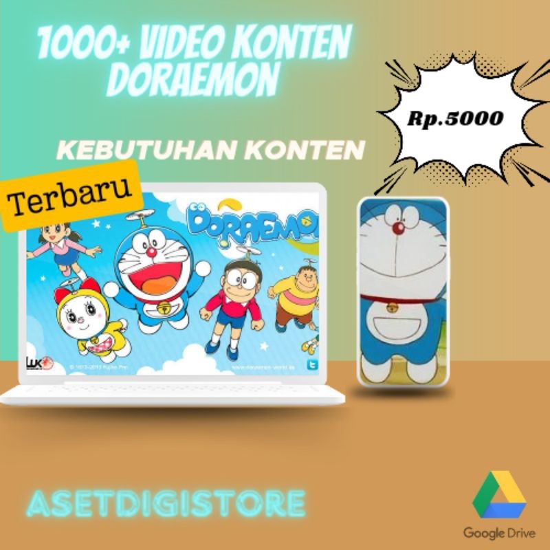 Jual 1000+ VIDKON DORAEMON SIAP UPLOAD DAN MONET | YT SHORT, FYP TIKTOK ...