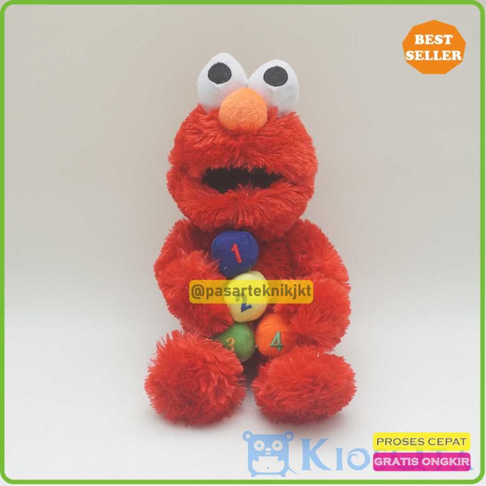 Jual boneka elmo sesame street bawa dadu medium | Shopee Indonesia