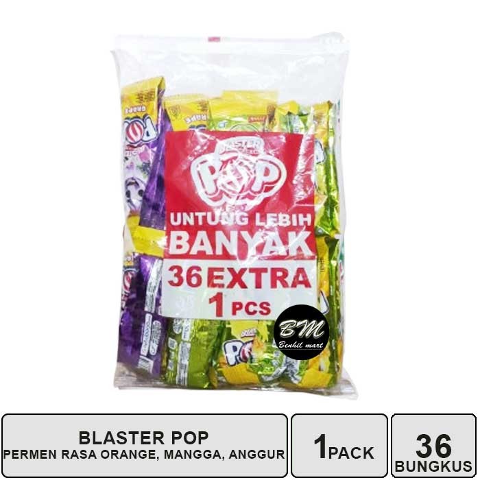 Jual 1 PACK ISI 36 PCS PERMEN BLASTER POP | Shopee Indonesia