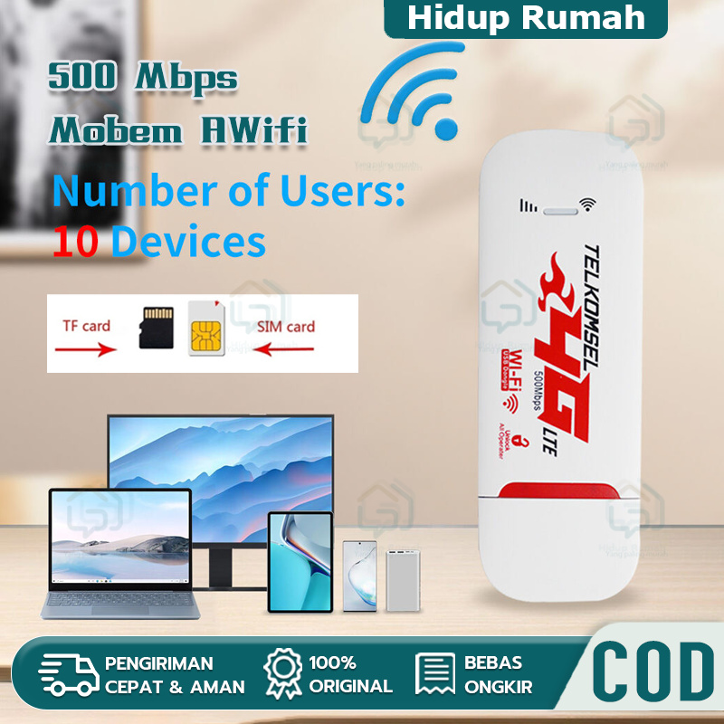Jual 500Mbps Wifi Modem 4G Telkomsel mifi modem wifi 4g all operator ...