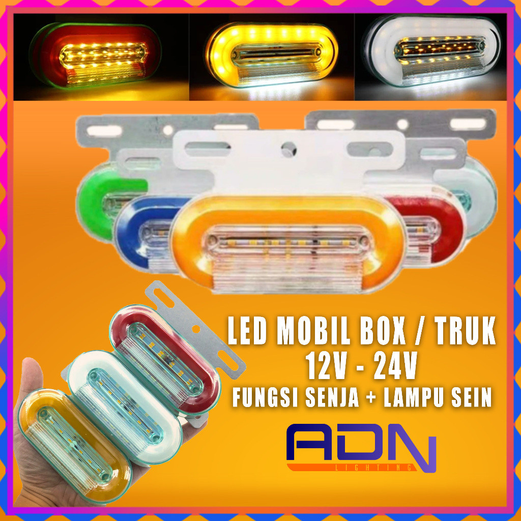 Jual LAMPU LED BAK TRUK TRUCK ELF MOBIL BOX 12V 24V 2 mode BISA SEIN T67 | Shopee Indonesia
