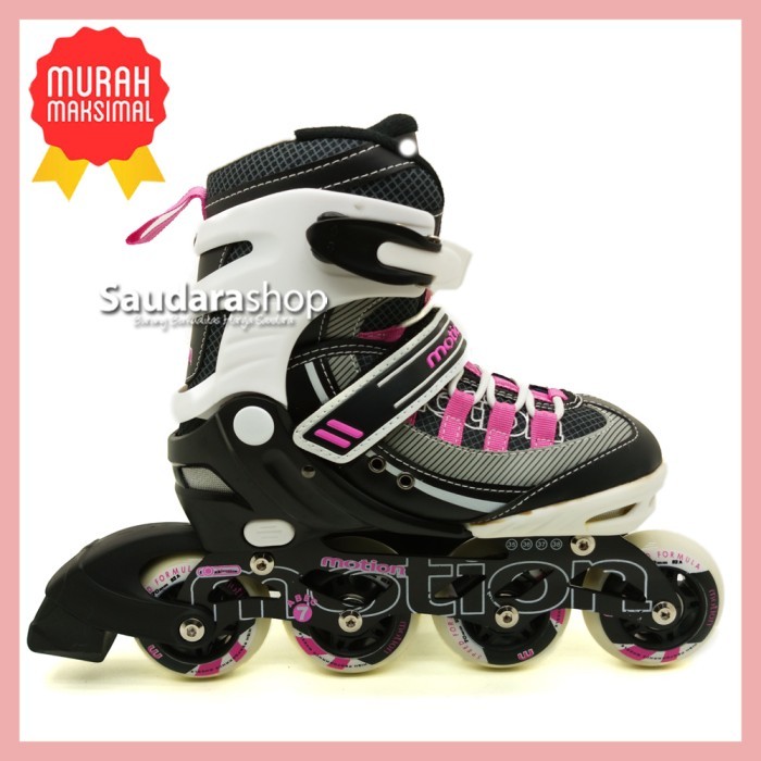 Jual Sepatu roda Motion Pink / Sepaturoda Motion Full KARET Pink biru ...