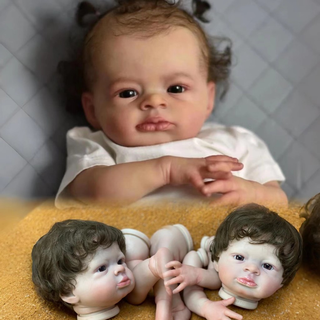 Jual 45cm Painted Lanny Reborn Doll Kits with Rooted Hair DIY Kit Parts ...