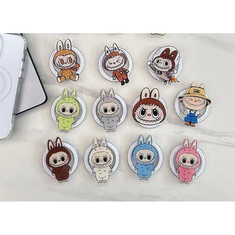 Jual Labubu Air Cushion Acrylic Handheld Phone Stand Fit Together ...