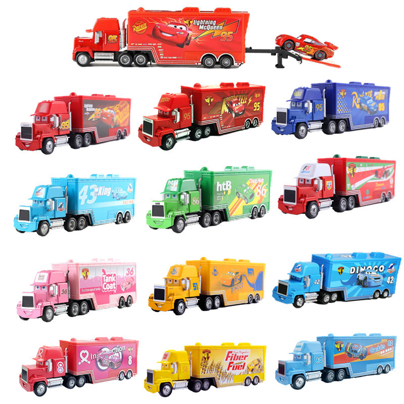 Jual Disney Pixar Car 2 3 Metal Die Casting Car toys # 95 McQueen Truck ...