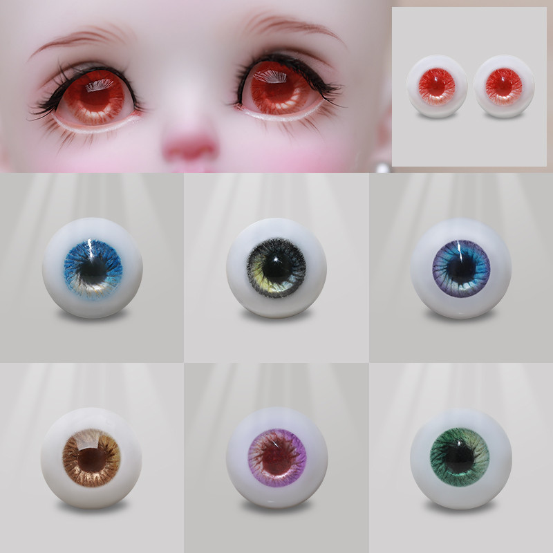 Jual Resin 8mm to 20mm Flat Base Life Like Anime Eye Dolls Accessories ...
