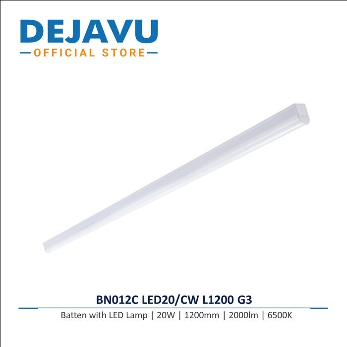 Jual Philips SmartBright LED Batten G3 BN012C LED20/CW L1200 G3 ...