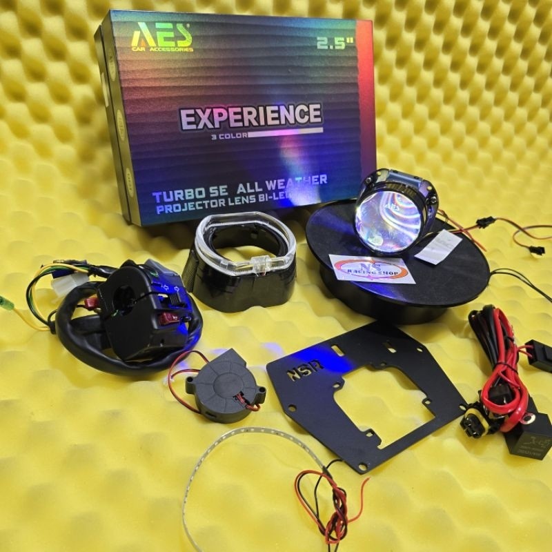Jual PROJIE PROJECTOR BILED AES ALL WEATHER 3 WARNA GENIO | Shopee ...