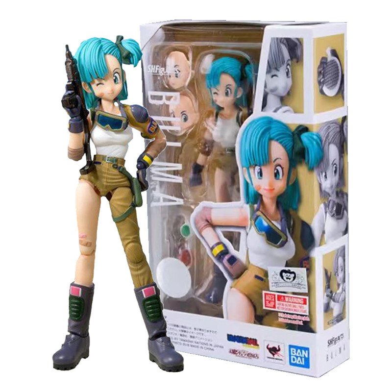 Jual 13.5cm Anime Dragon Ball Figures Bulma Goku Action Figure Movable ...