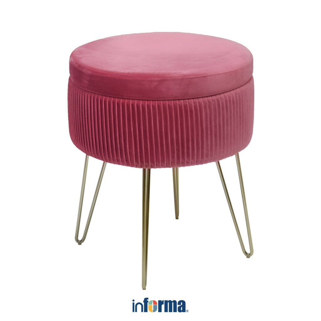 Jual Informa Eliev Bangku Fabric Velvet Dengan Penyimpanan Tempat Duduk ...