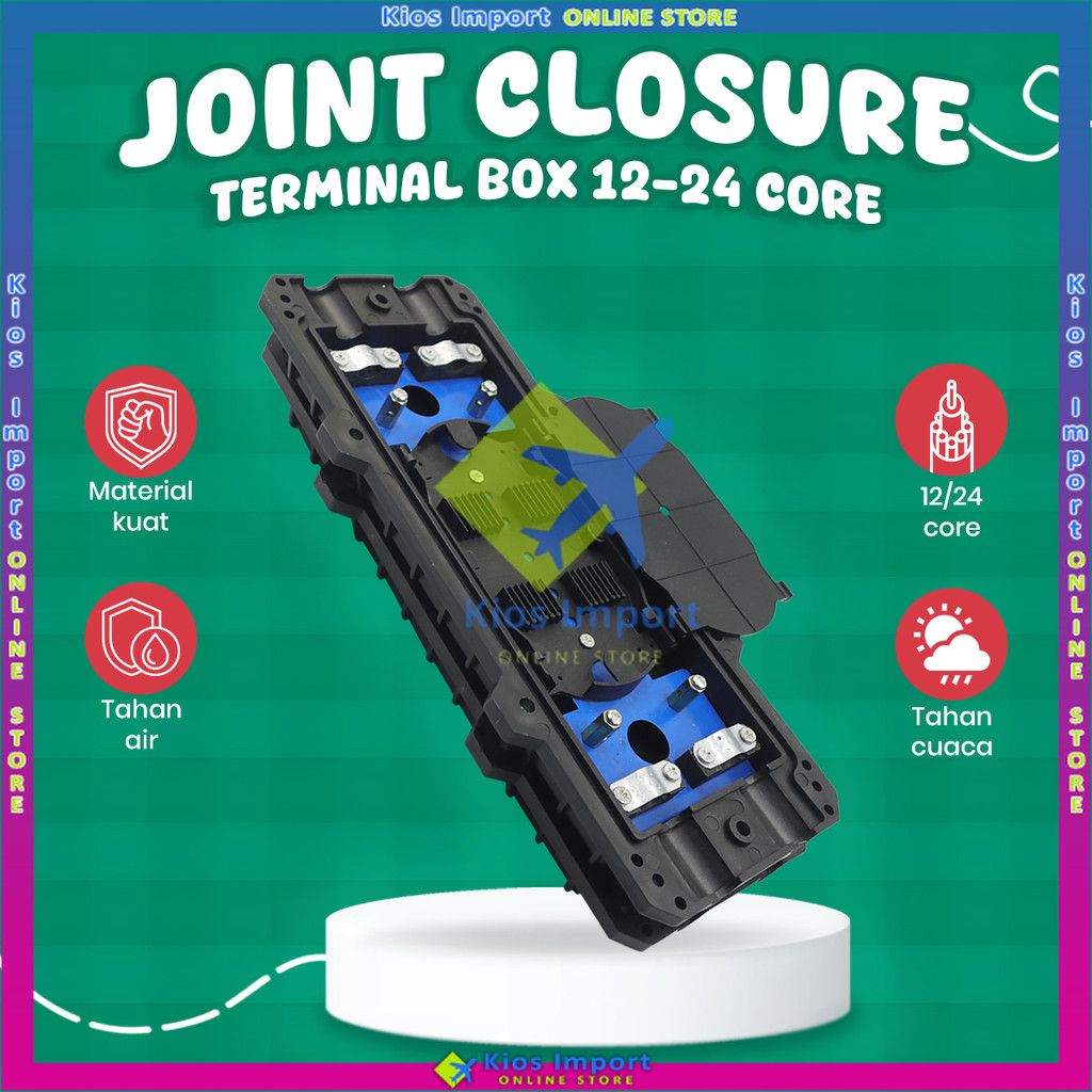 Jual Clousure Inline 12-24 Core Joint Closure 12-24 Core Fiber Optik ...