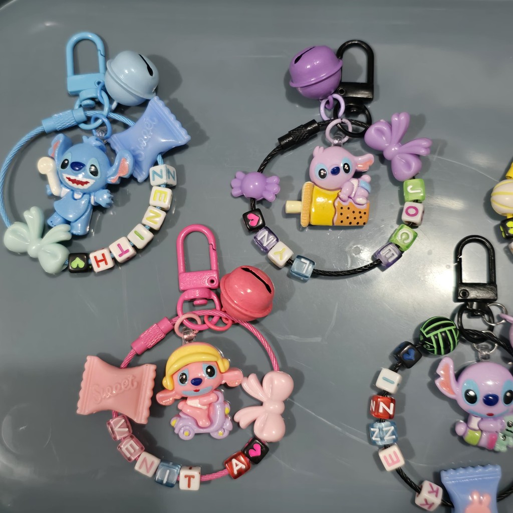 Jual GANTUNGAN KUNCI CUSTOM NAMA KARKATER LUCU RING BESAR GANTUNGAN TAS ...