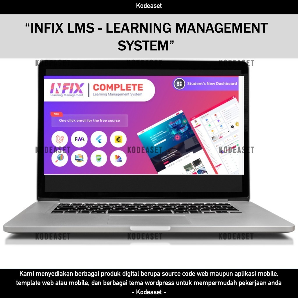 Jual SOURCE CODE APLIKASI WEB INFIX LMS - LEARNING MANAGEMENT SYSTEM ...