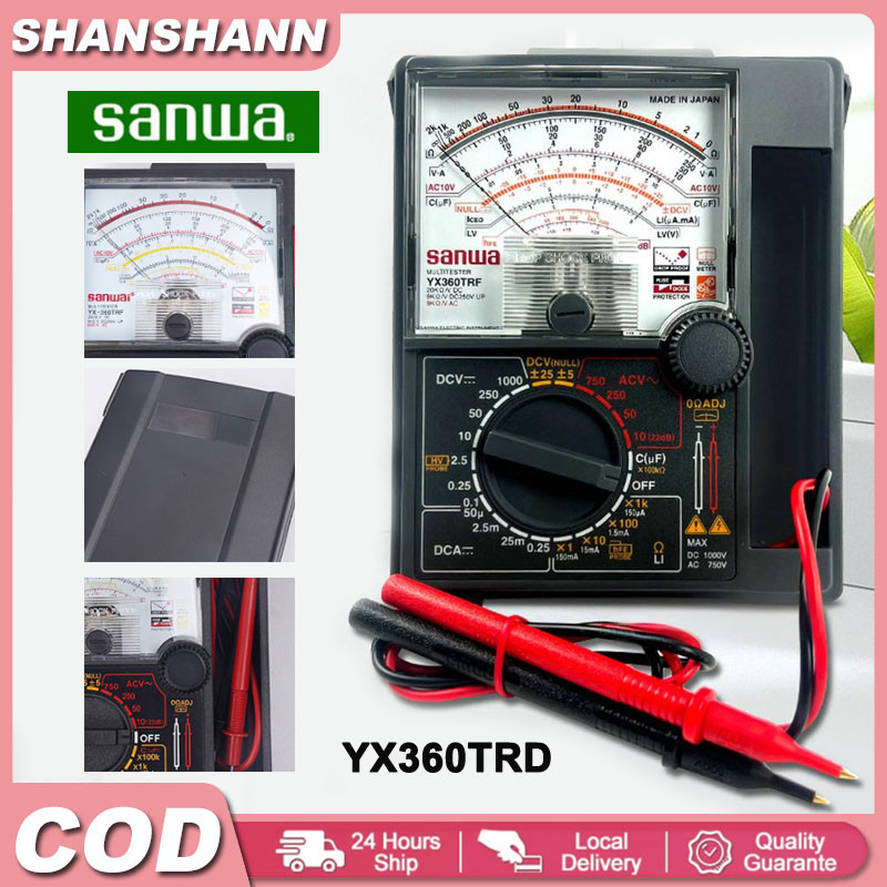 Jual SANWA YX-360TRD Multimeter Multitester Analog Meter Fuse Diode ...