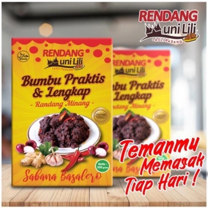 Jual Bumbu Praktis & Lengkap Rendang - Uni Lili Asli Padang - 250gr Original | Shopee Indonesia