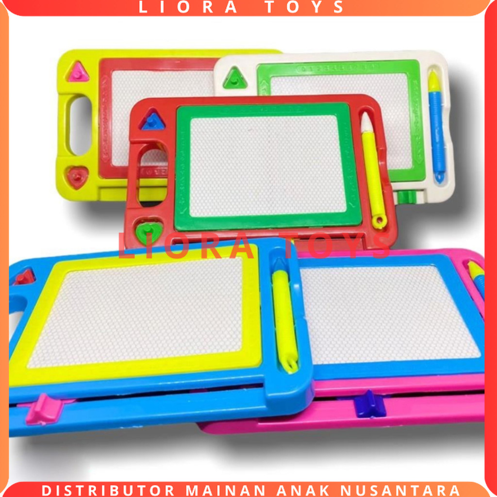 Jual Mainan Anak Magic Board Papan Tulis Magnet Edukasi Belajar Menulis ...