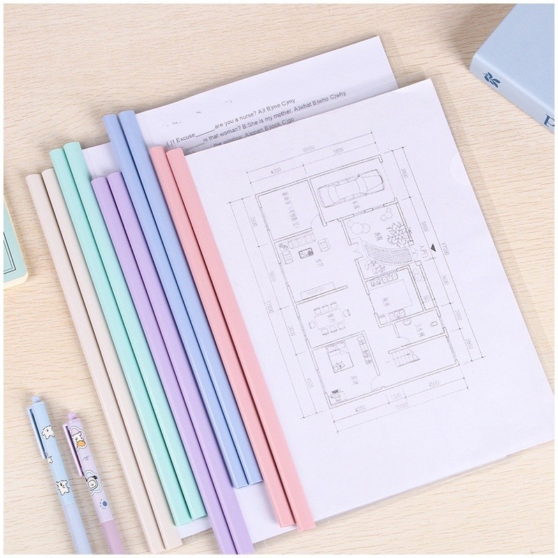 Jual Set 5 Map Dokumen A4 Transparan Arsip Kertas File Kantor Pelajar ...