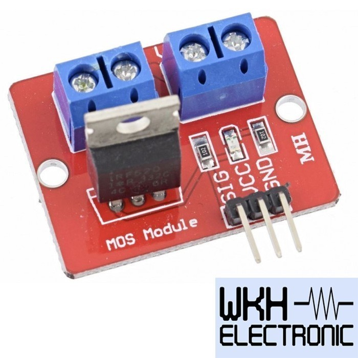 Jual MOSFET IRF520 IRF 520 MOSFET DRIVER 24V 5A MODULE ARDUINO | Shopee Indonesia