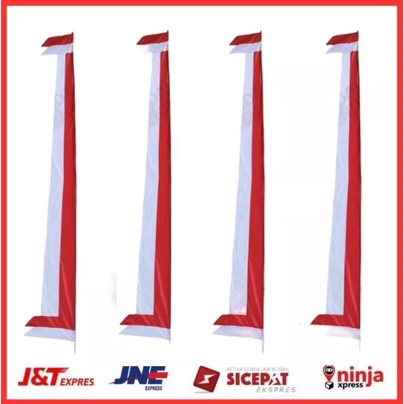 Jual PROMO umbul umbul layur merah putih 4 meter bendera indonesia ...