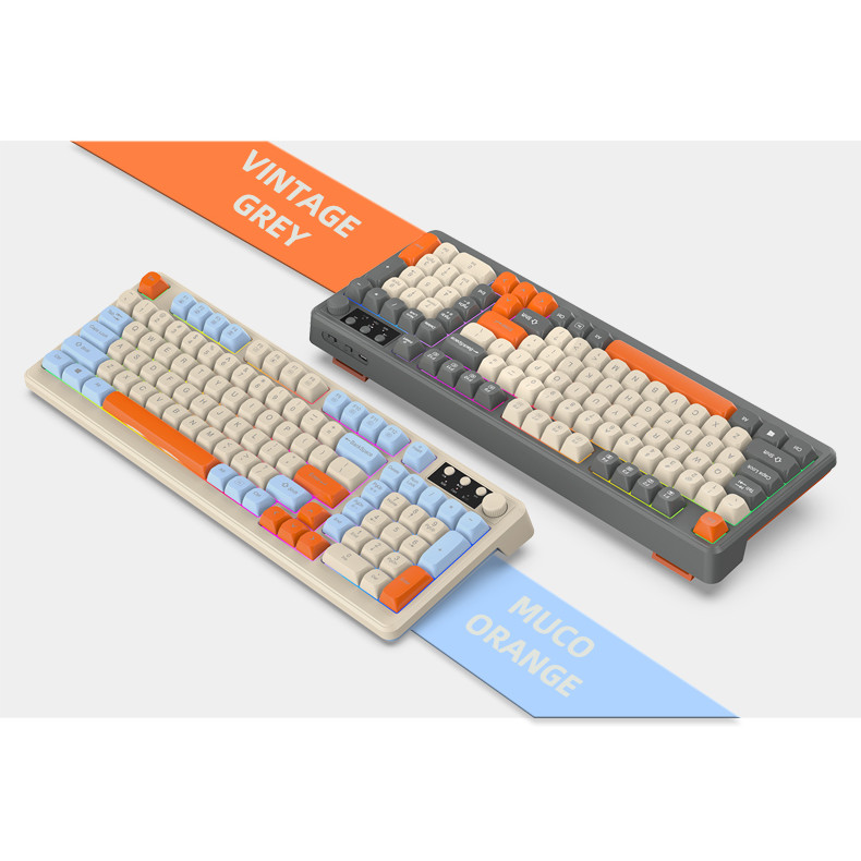 Jual KB98 2.4G Wireless Keyboard Bluetooth Dual-mode Connection, 98-key ...