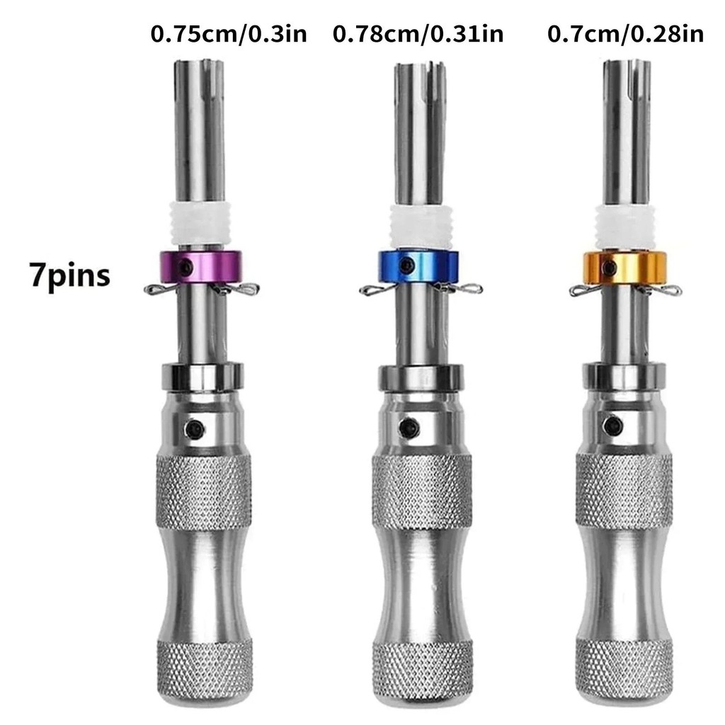 Jual 3pcs/set Tubular Lock Pick Set for Beginners and Pro Locksmiths ...