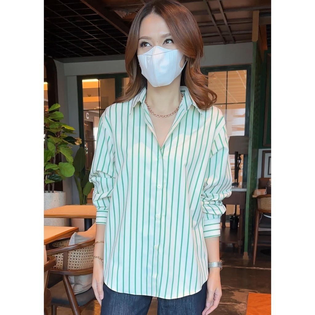 Jual HAKANA Raven shirt - kemeja lengan panjang wanita | Shopee Indonesia