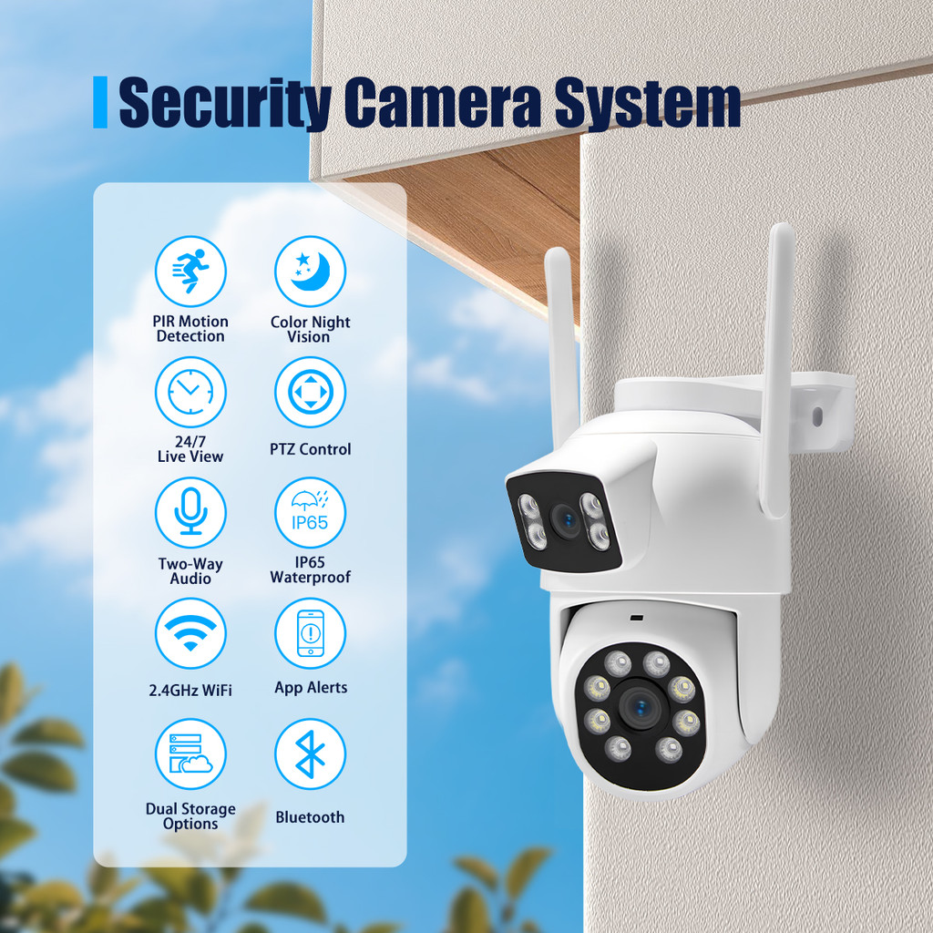 Jual 3MP+3MP Dual-Lens Dome Camera - 360° View, AI Detection, 3 Night ...
