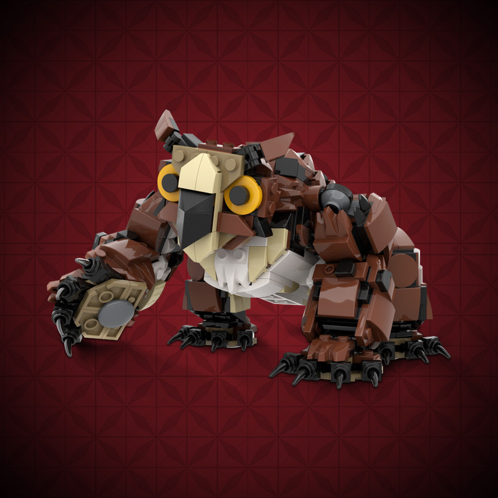 Jual Gobricks MOC The Grand Owlbear Building Blocks Model Magic Owl ...