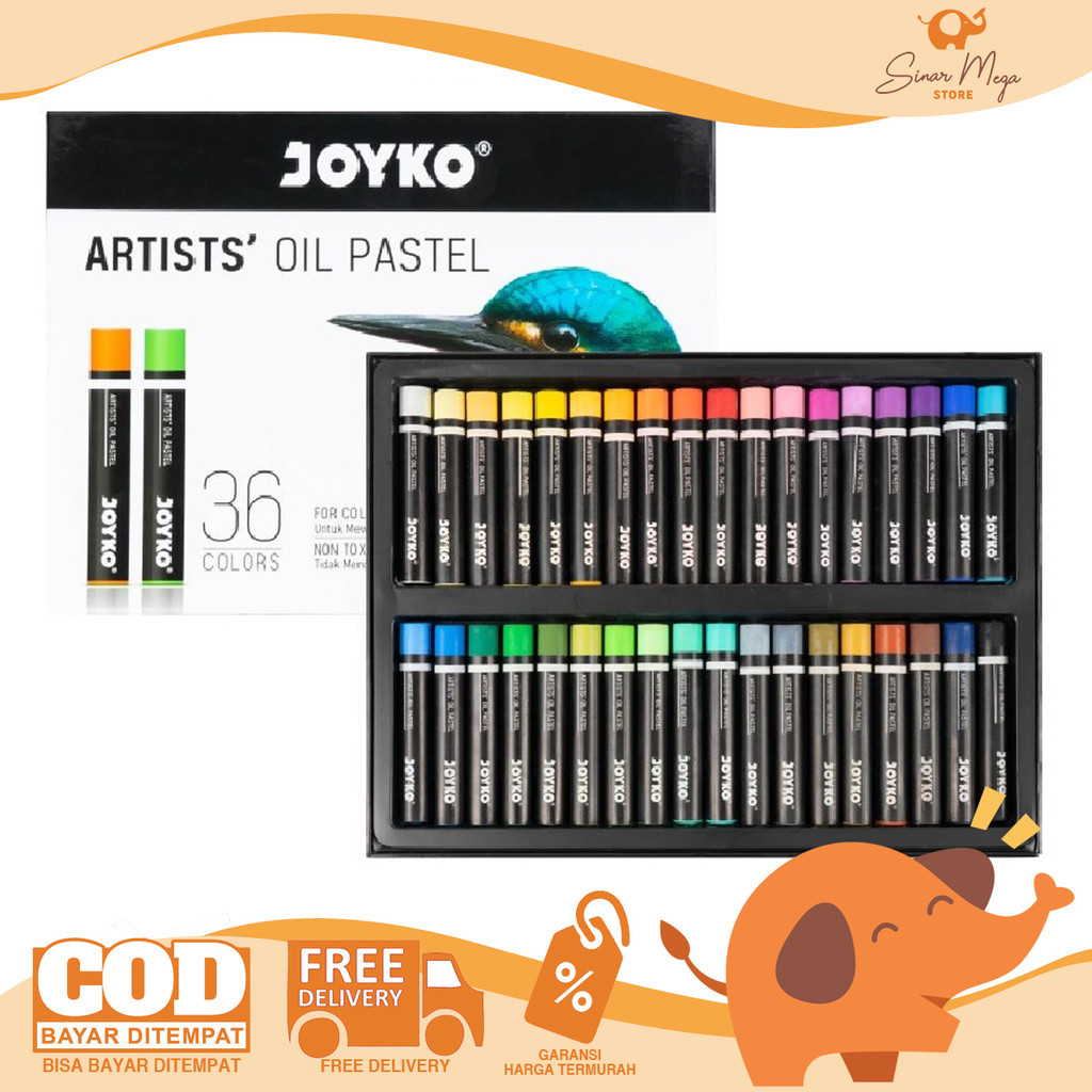 Jual Joyko Artist Oil Pastel OP-36ART Coloring Crayon / Krayon Mewarnai ...