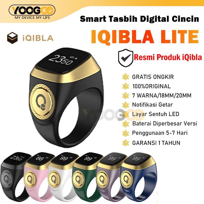 Jual iQIBLA Zikr Ring Smart Tasbih Digital Cincin Tasbih Zikir Counter ...