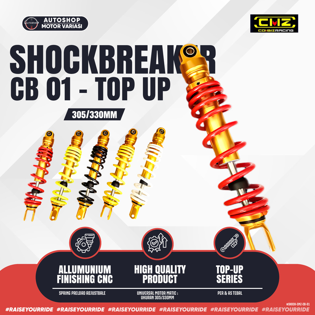 Jual Shockbreaker 305MM 330MM MIO BEAT SCOOPY VARIO 110 125 – Skok ...