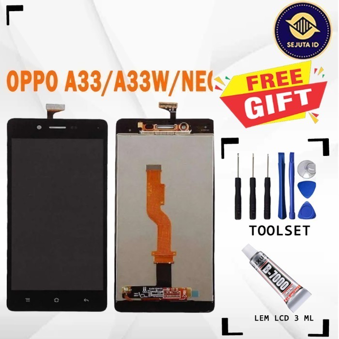 Jual LCD OPPO A33 / A33W / NEO 7 - ORIGINAL FULLSET [ FREE TOOLSET + LEM LCD ] | Shopee Indonesia