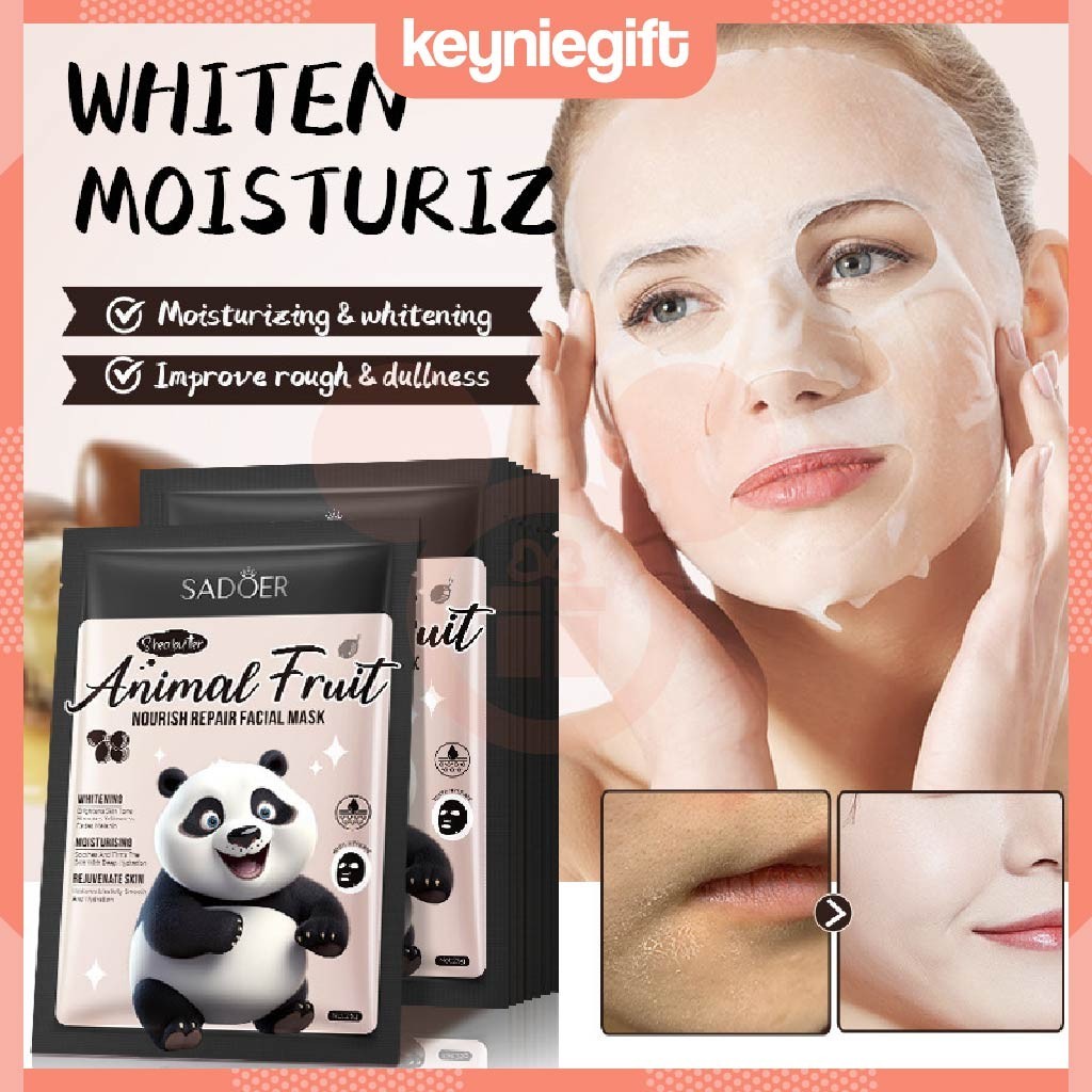 Jual Sadoer Animal Fruit Facial Sheet Mask Nourish Repair Masker Wajah ...
