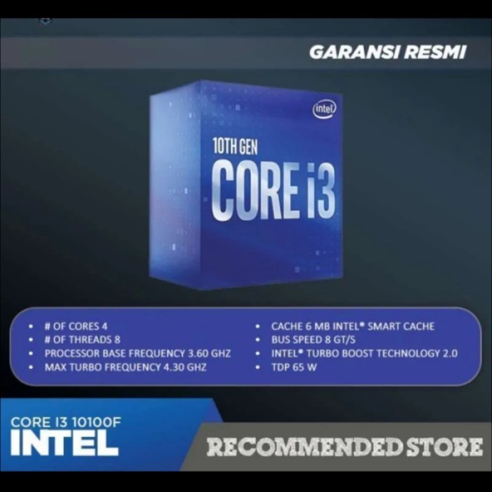 Jual Processor Intel Core i3-10100F (No VGA) Box Segel Original Resmi 3 Th | Shopee Indonesia