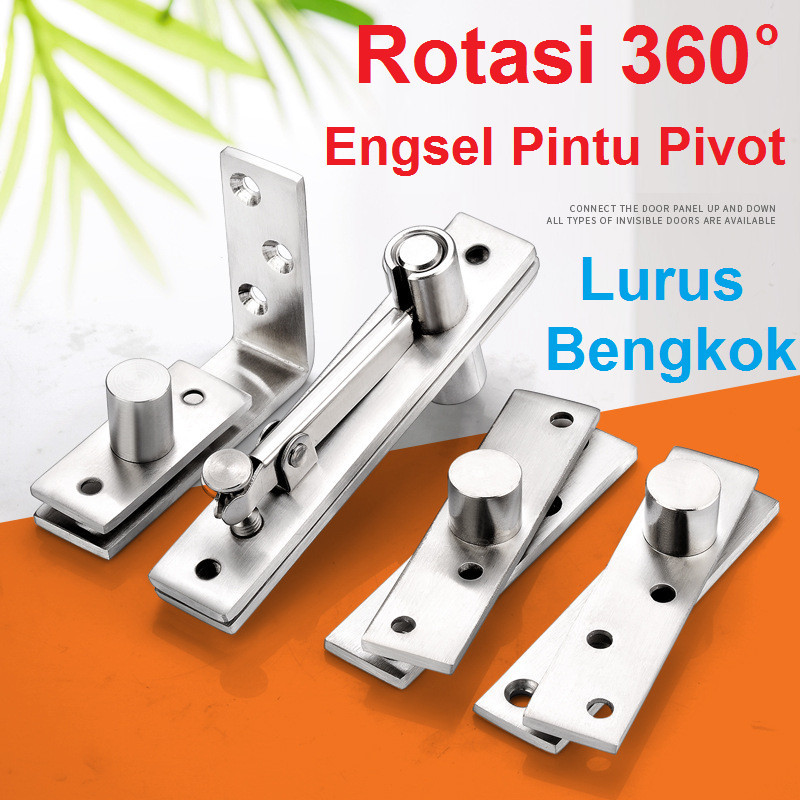 Jual Engsel Pivot Atas Bawah Set Engsel Pintu Ayun Stainless Steel ...