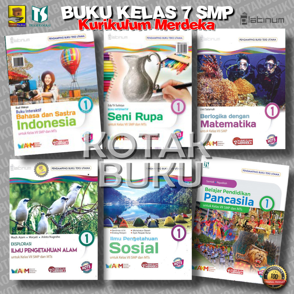 Jual Buku Kelas 7 SMP Kurikulum Merdeka / Platinum / Tiga Serangkai ...