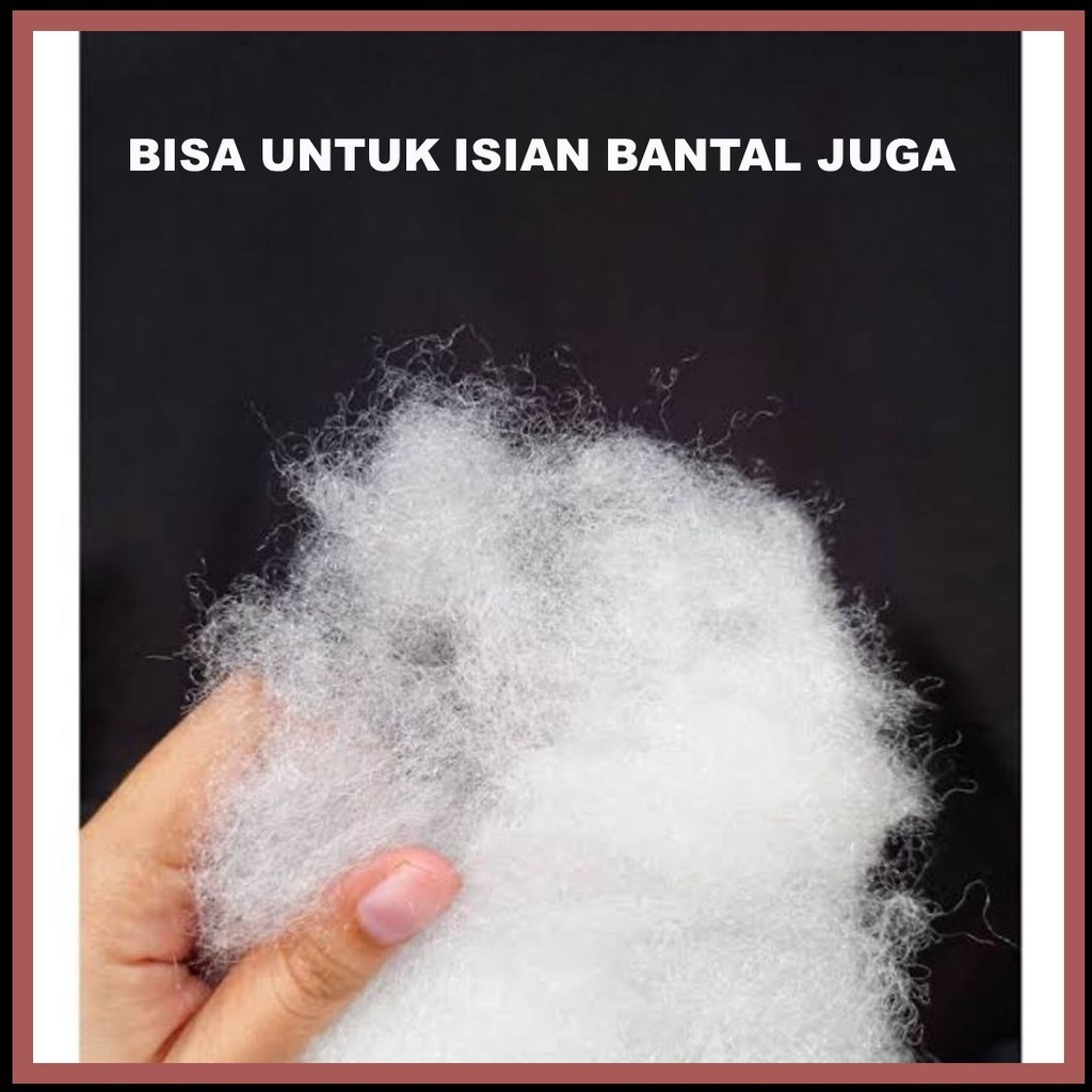 Jual Dakron isian 100 Gram untuk isian boneka bahan Lembut | Shopee ...