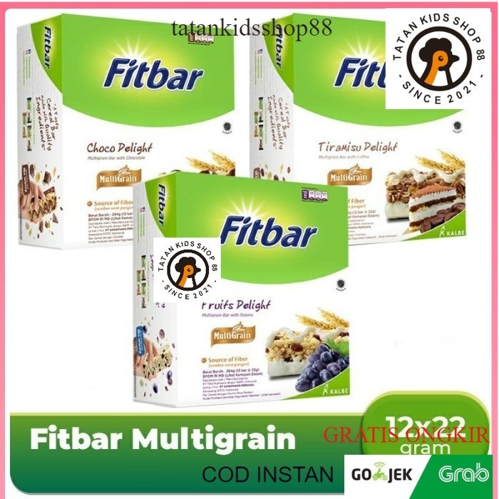 Jual Fitbar 1 Box Isi 12pcs Coklat Fruits Delight Tiramisu Cheese Keju Distributor | Shopee ...