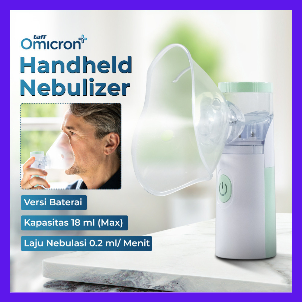 Jual TokoMaspul-COD-TaffOmicron Alat Terapi Pernapasan Handheld Nebulizer Inhaler Atomizer Versi ...