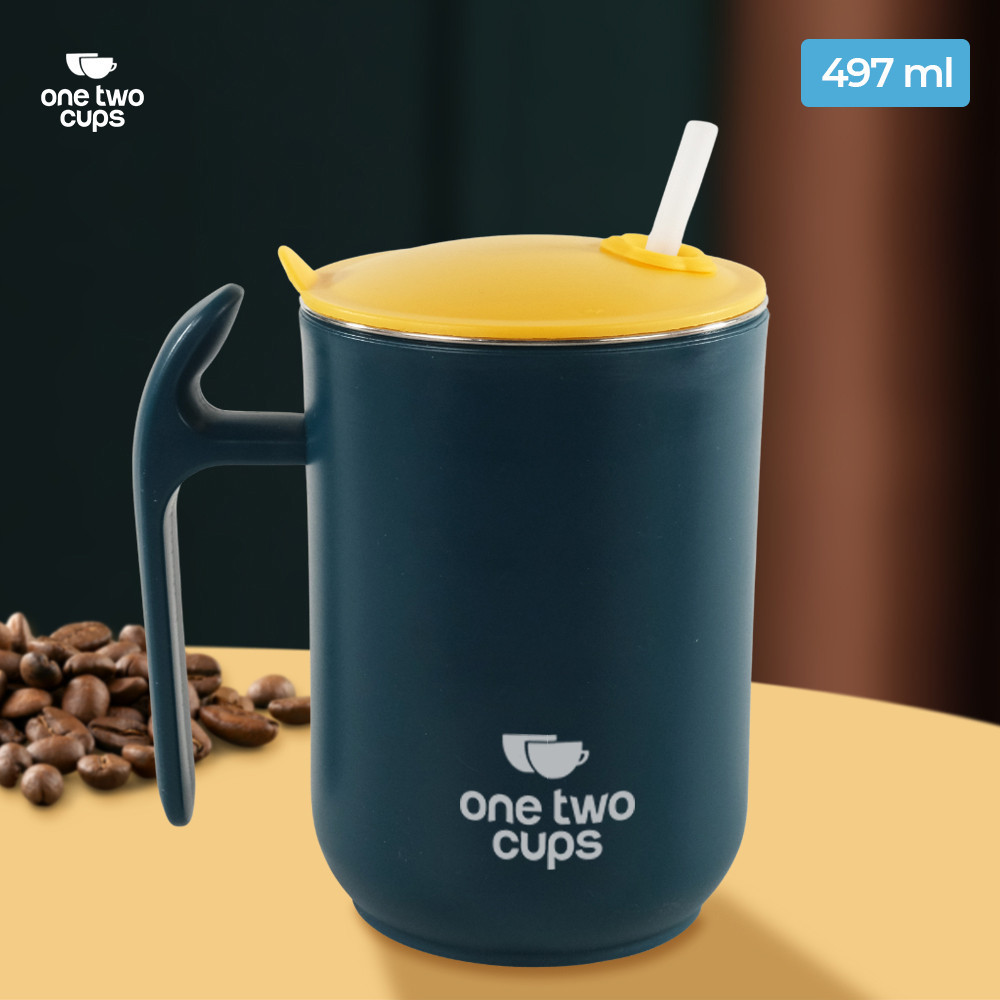 Jual [Bayar di Tempat] One Two Cups Gelas Kopi Stainless Steel ...