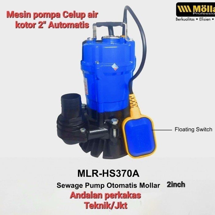 Jual Pompa Celup Air kotor bersih Mollar MLR HS370 | Shopee Indonesia