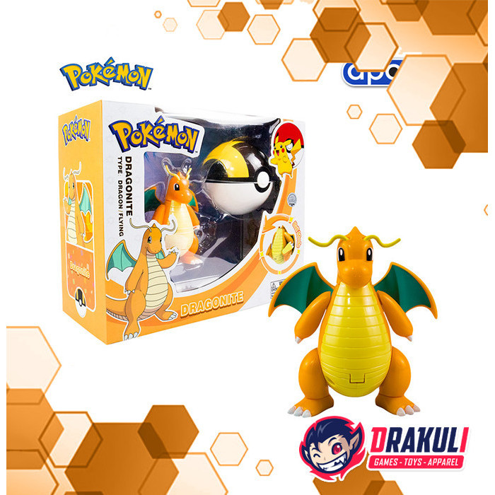 Jual Drakuli HQ Toys Apolo Pokemon Transform Figure & Ball - Dragonite ...