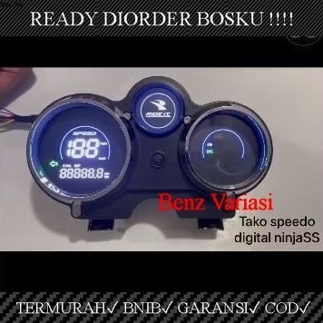 Jual SPEEDOMETER DIGITAL NINJA SS R M COVERSET IMPORT TAKO SPEEDO ...