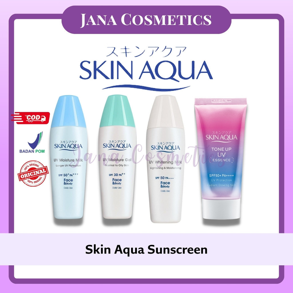 Jual Skin Aqua UV Sunscreen SPF 50 | SPF 30 | SPF 50 Tone Up | Shopee ...