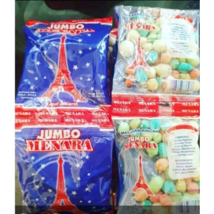 Jual SNACK MENARA JUMBO ISI 20 BKS / SNACK JADUL/ PILUS WARNA WARNI ...