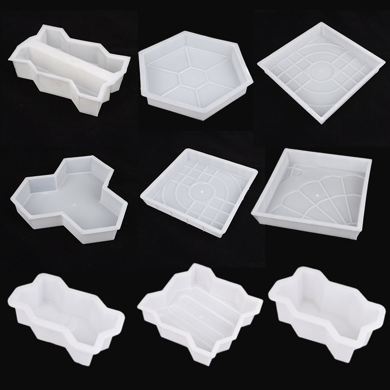 Jual Diy Path Maker Plastic Brick Mold Paving Pavement Walkway Molds ...