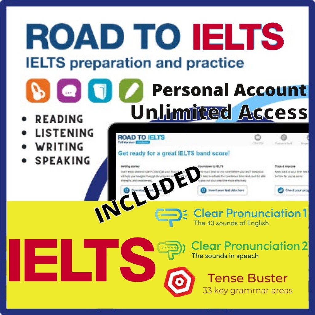 Jual Road To IELTS English For Personal Account Practice & Test English ...