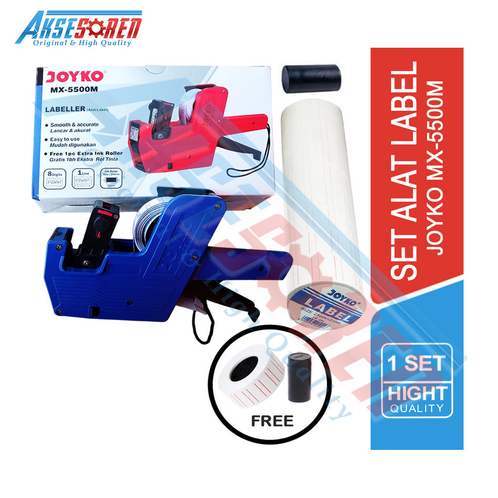 Jual Aksesoren Perlengkapan Alat Label Joyko [MX-5500M/1 Baris] / Mesin ...
