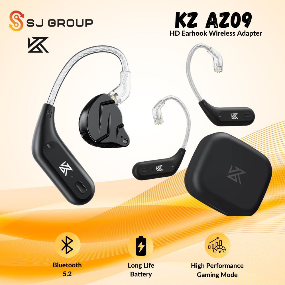 Jual KZ AZ09 HD Earhook Bluetooth 5.2 Knowledge Zenith Adapter AAC ...