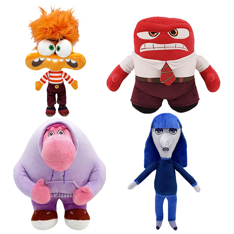 Jual 21-26cm Inside Out 2 Plush Toys Joy Sadness Anxiety Anger Disgust ...